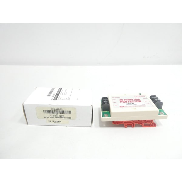 Mcg AC POWER LINE PROTECTOR 15A AMP 120V-AC LINE FILTER 415 DIN | Zoro